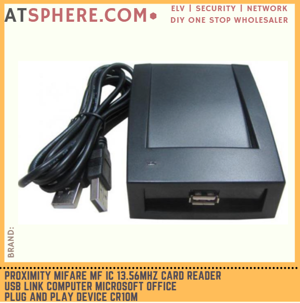 Proximity Mifare MF 13.56MHz IC Card Reader USB Link PC Microsoft ...