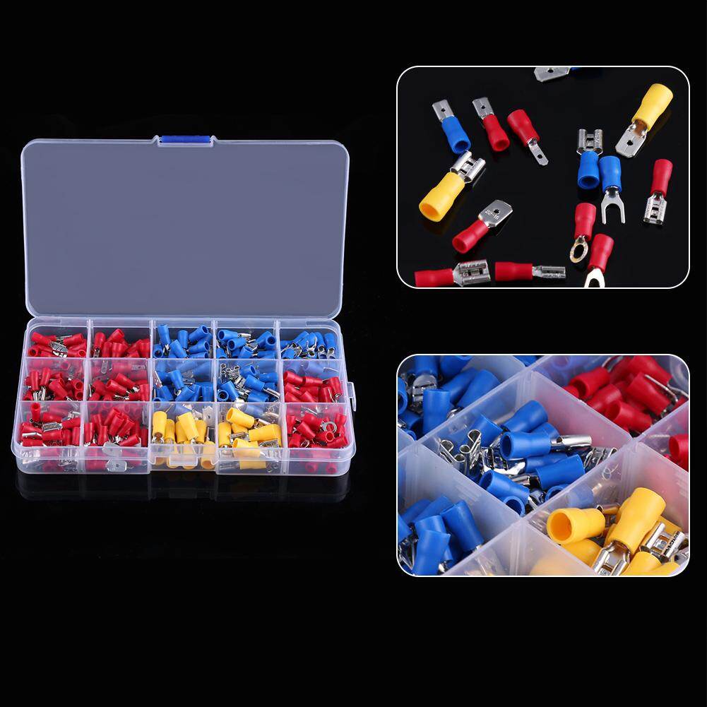280 pcs Cable Lugs with Assortment Box Auto Connector Flat Connector ...