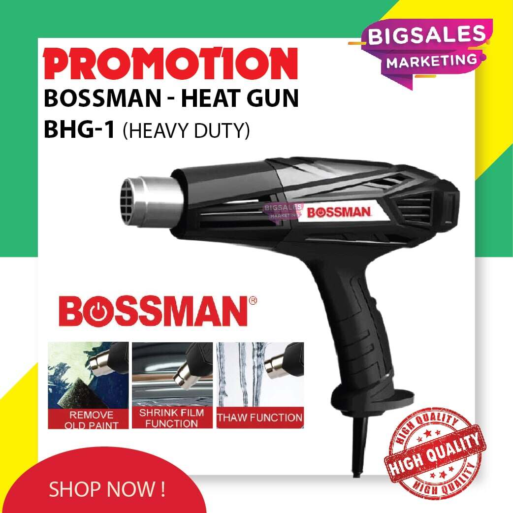 2000W BOSSMAN Car Film Tinted Hot Air Heat Gun BHG-1 | Lazada