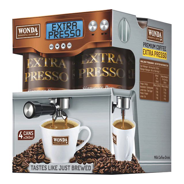 Wonda Coffee Extra Presso Original Multipack 1 Box (4 x 240ml) | Lazada