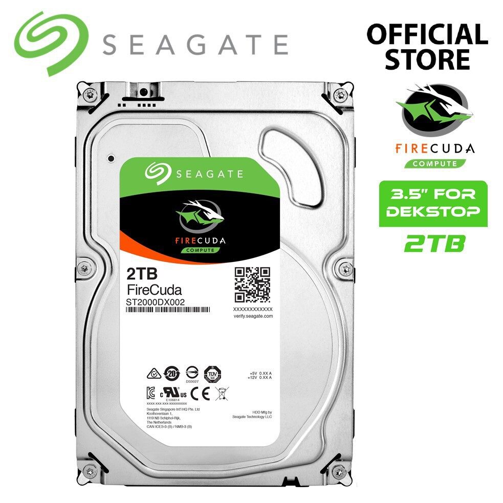 Seagate 2TB firecuda Desktop sshd ฮาร์ดดิสก์ภายในไฮบริด-3.5 ...