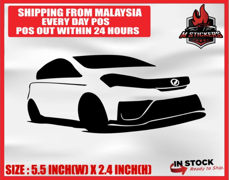 MYVI NEW GENERATION 3RD VECTOR CAR STICKER | Lazada