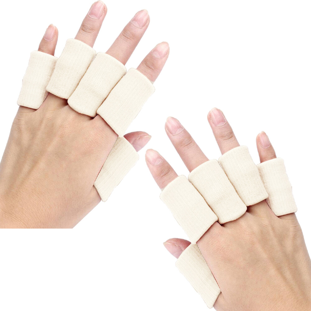 10ชิ้น/เซ็ต Finger Protection Arthritis Support Finger Guard กีฬา ...