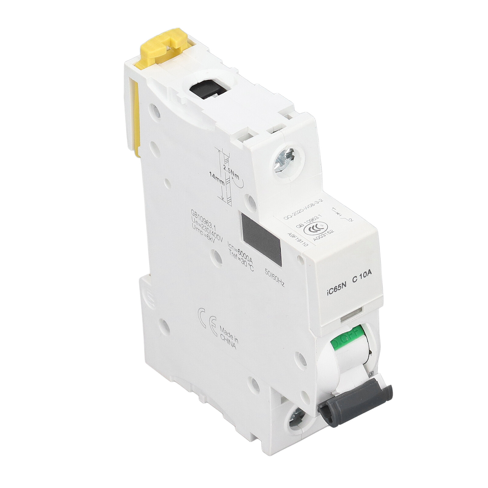 Mini Circuit Breaker 1P Residual Current Isolator DIN Rail Mount 230V 400V 10A - MixASale