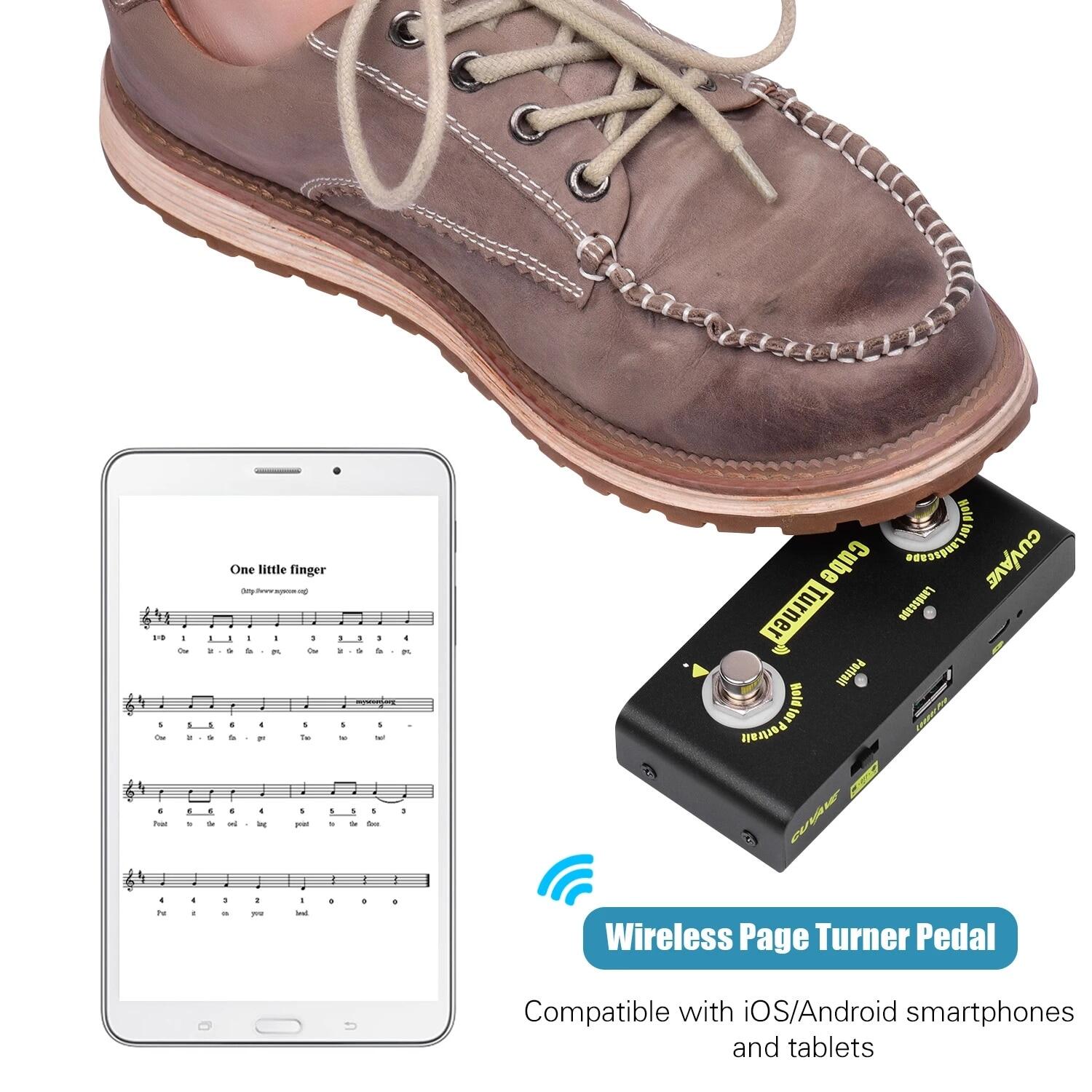 Wireless Page Turner Pedal Teleprompter App Control Foot Pedal ...