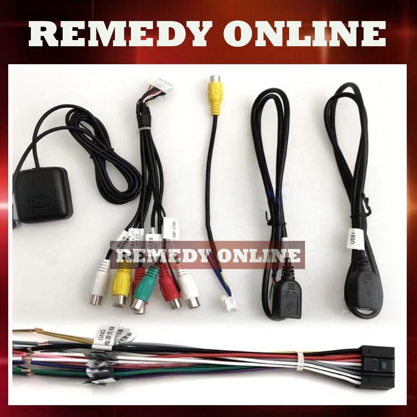 Android Player Socket Reverse Camera Output , RCA Output , Gps Antenna , USB Slot ,Power Cable ...