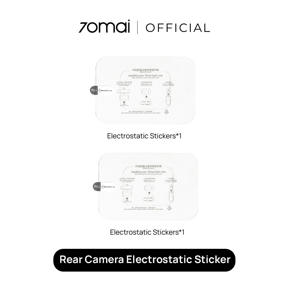 70mai Dashcam Electrostatic Sticker | Electrostatic Film Heat Resistant ...