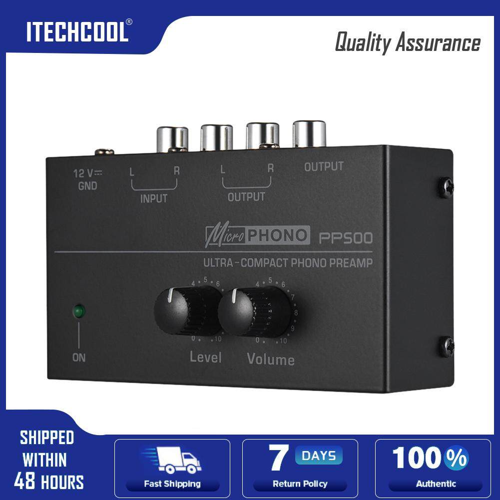 Ultra-compact HIFI Stereo Preamp Preamplifier Audio OPAMP Treble Bass Volume Tone Controller ...