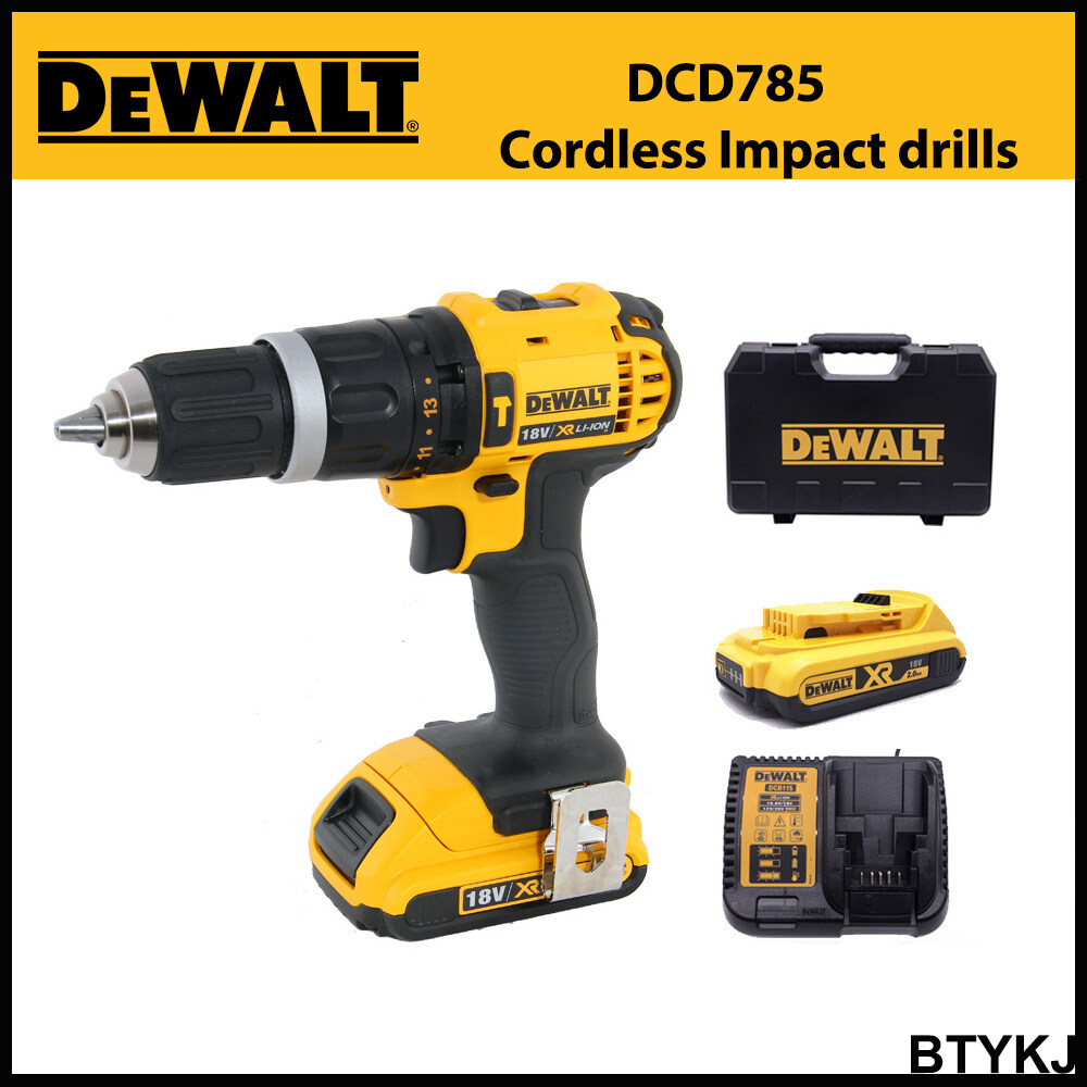 DEWALT DCD785 18V Cordless Impact drills Screwdrivers 2-Speed Combi ...