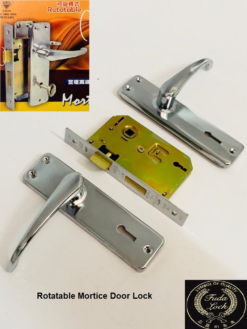 Fuda 202 Mortice Lock 2-Level Mortise Grill Door 2 Lever Kunci Pintu ...