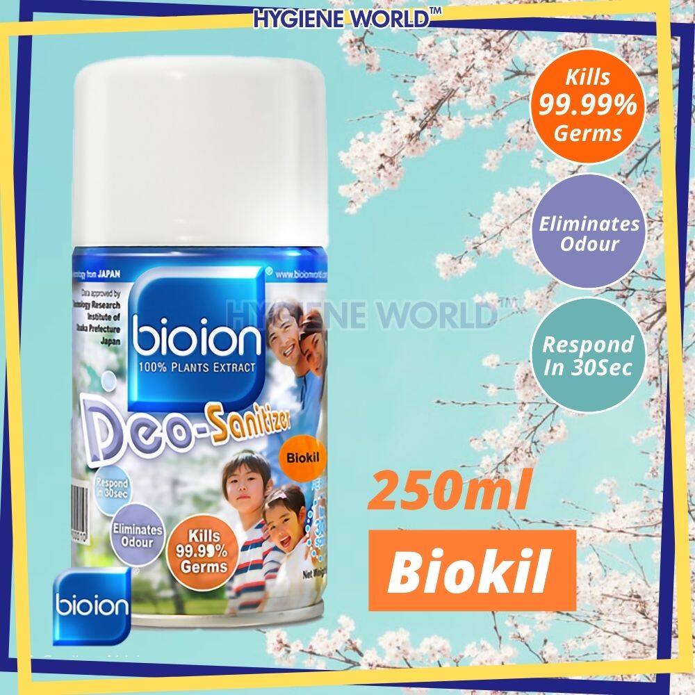 Bio Ion Deo Sanitizer Aerosol Air Freshener Spray Refill 250ml / Bioion ...