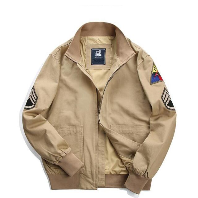 Fury Brad Pitt WW2 US Army Tanker Jackets Khaki Cotton Field Combat ...