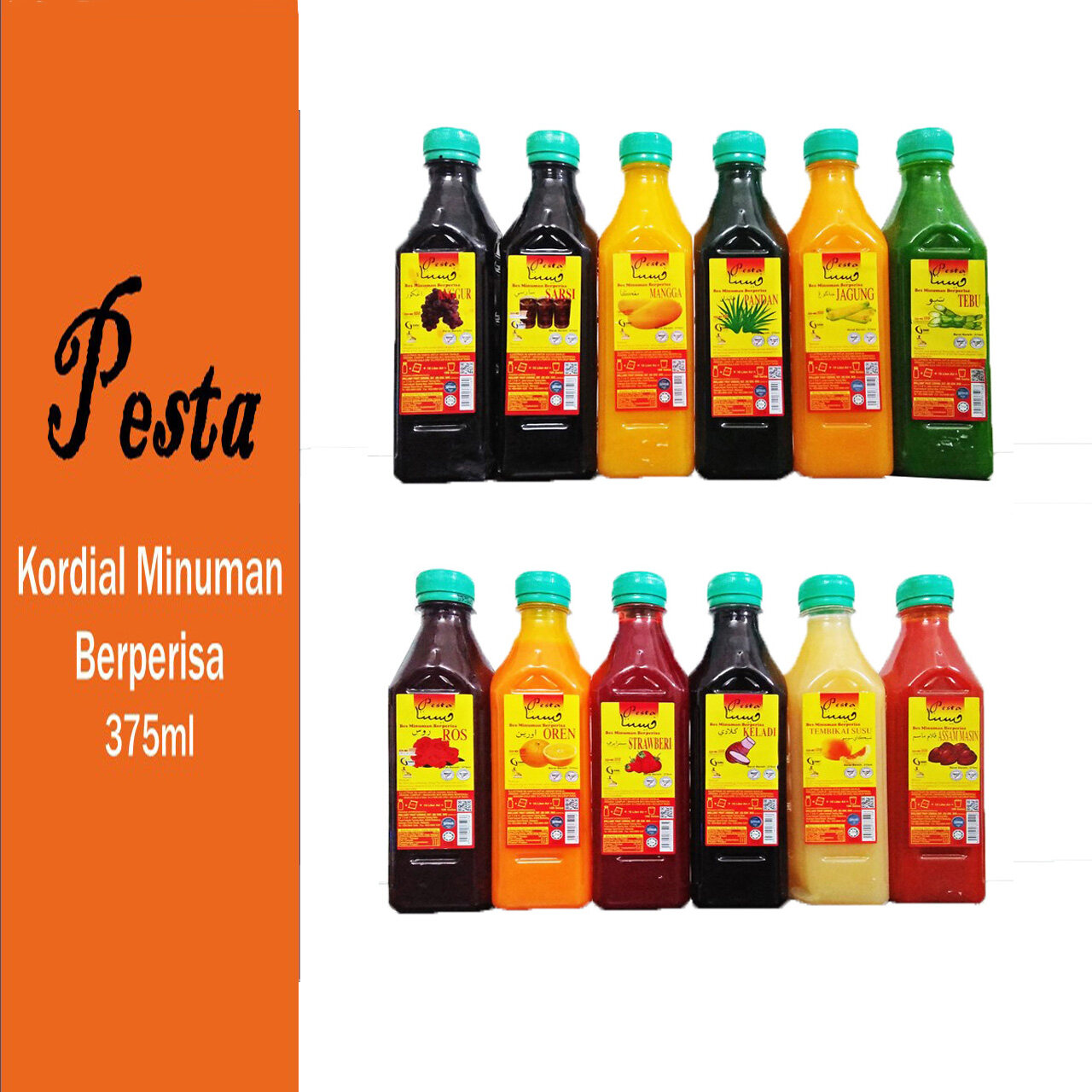 Pesta Kordial Minuman Berperisa 375ml | Lazada