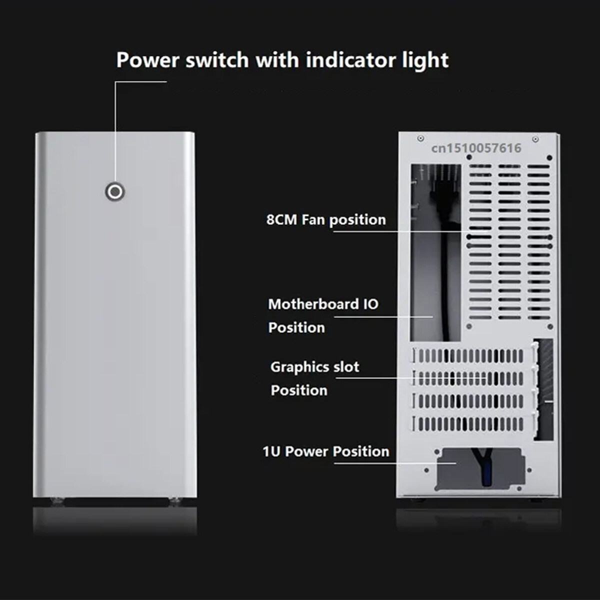 CEMO L1อลูมิเนียม Mini ITX เคสเอชทีพีซีเกมกล่องแชสซีคอมพิวเตอร์ Desktop ...