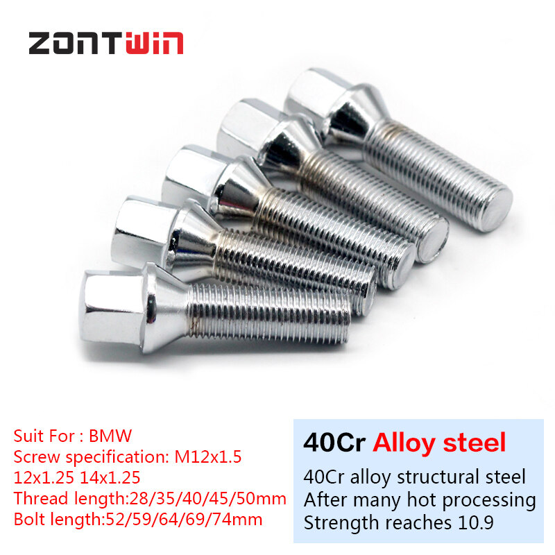 5Pieces Car Alloy Wheel Nuts Bolts Screws E909293 E46 3 5 6 7series ...