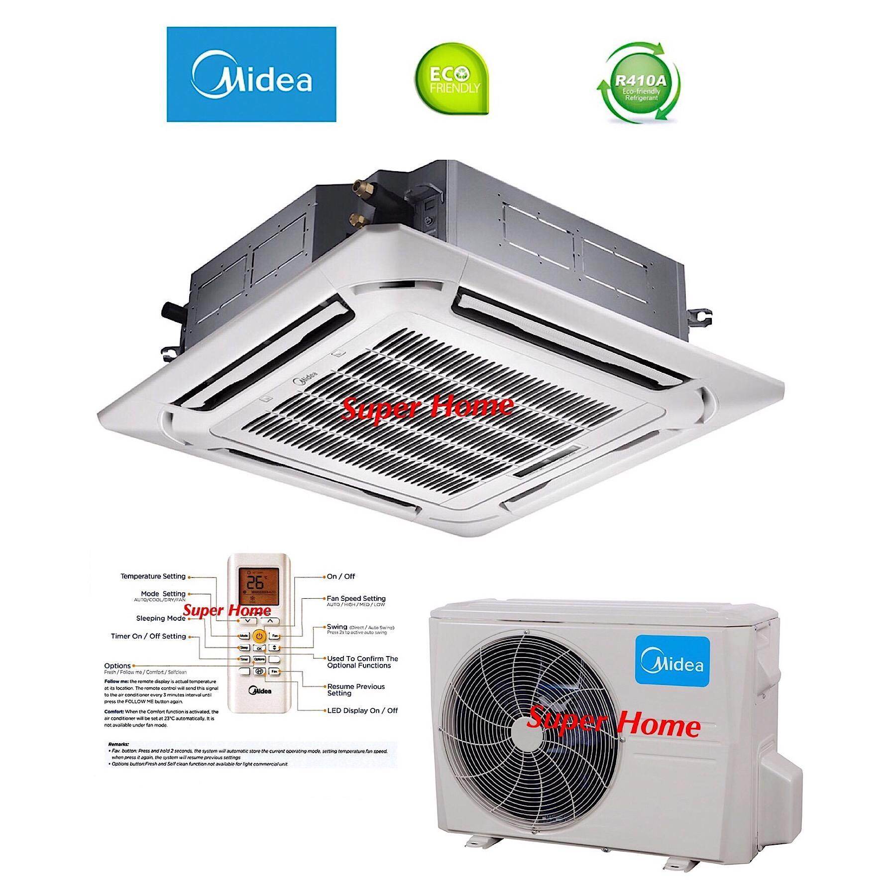 Midea 2.5hp MCD-24CRN1 & MOU-24CN1 Ceiling Cassette Type Air ...