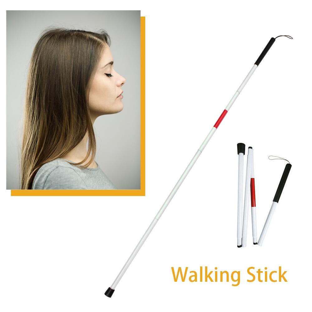 Folding Blind Guide Stick Visually Impaired Crutch Cane Blind Walking ...