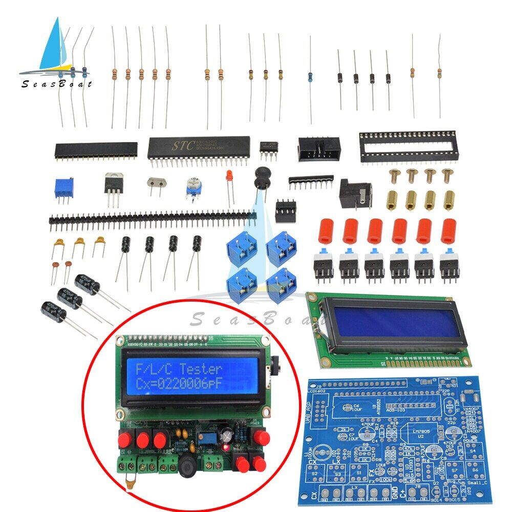 【☑Fast Delivery☑】 limanyi Diy Kit Digital Secohmmeter Lcd Capacitance ...