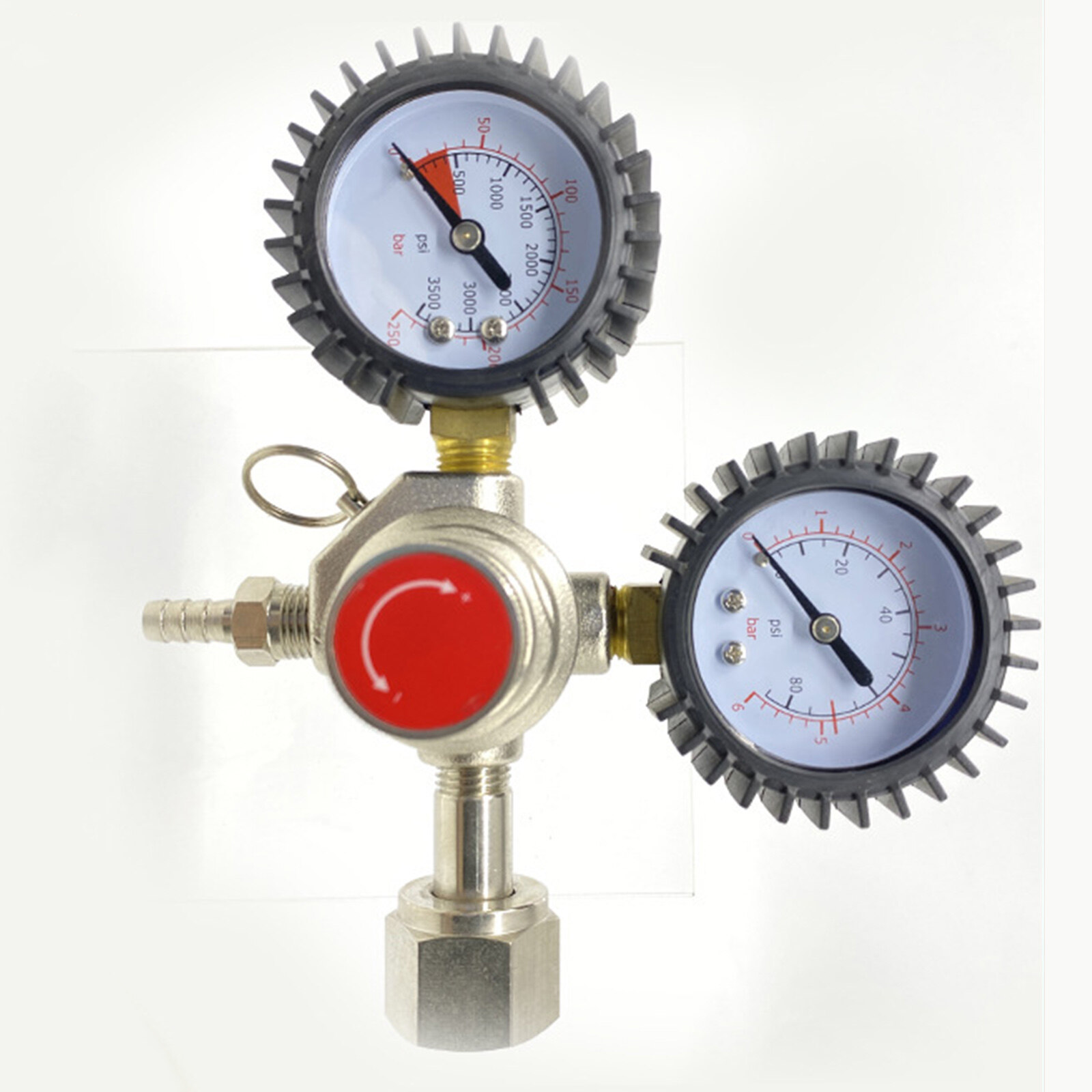 Amleso Dual CO2 Regulator เครื่องควบคุมการเชื่อมสำหรับร่างเบียร์ ...