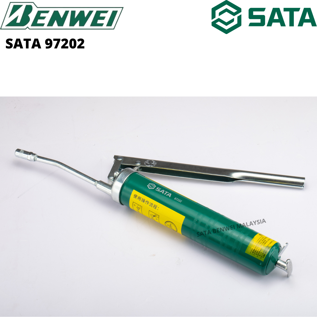 SATA 97202 GREASE GUN 400CC / MANUAL GREASE PUMP / SATA HAND-OPERATED ...