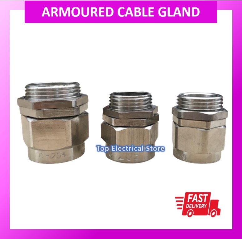BRASS GI CABLE GLAND ARMOURED CABLE METAL G204 G206 G254 SWA CABLE | Lazada