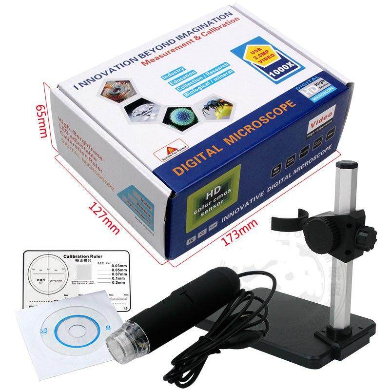 500X 1000X 1600X 8 LED Digital Microscope USB Endoscope Camera ...