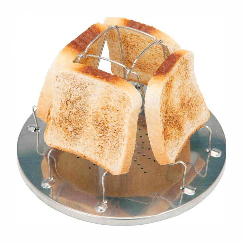 Stainless Steel Toast Rack Outdoor Camping Toaster Folding Portable ...