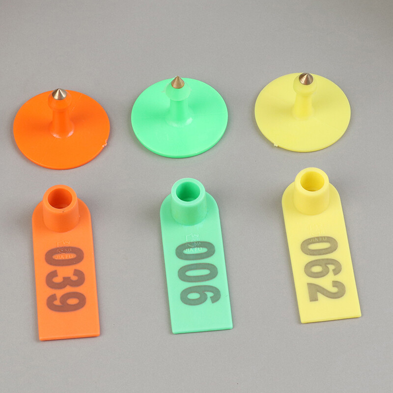 NEW 100Set Sheep Ear Tag Signs Laser Typing Earrings Farm Animal ...