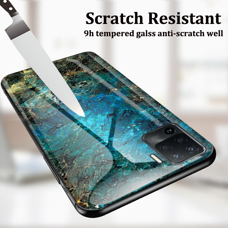 Casing OPPO A94 2021/Reno 5F Phone Case Fashion Luxury Marbling ...
