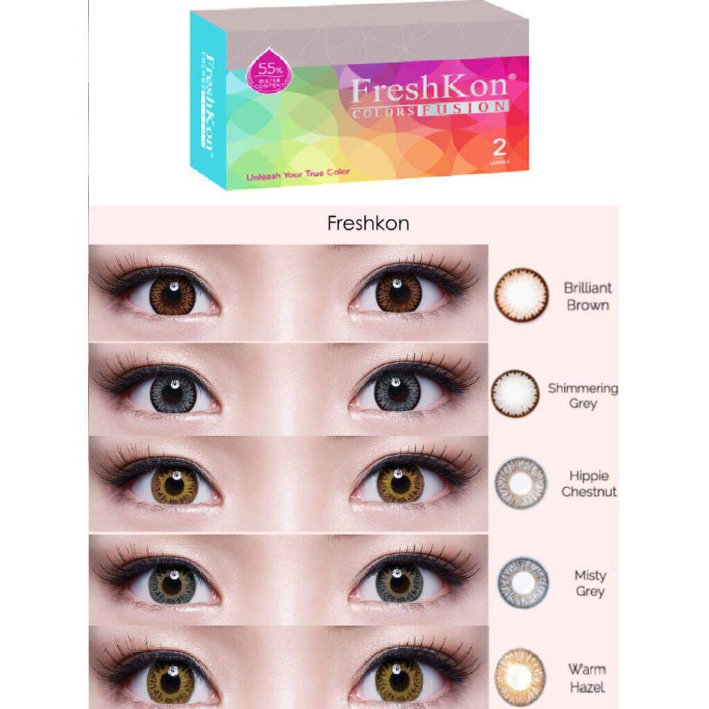 Freshkon Colors Fusion Monthly Cosmetic Contact Lenses (2 Pcs) | Lazada