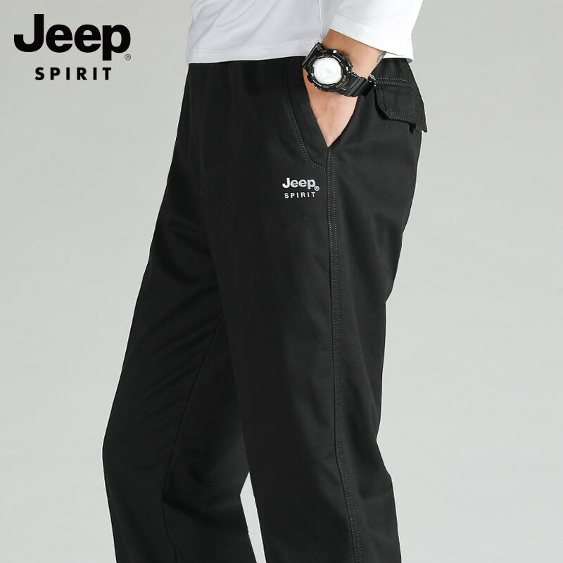 JEEP SPIRIT Men's Pants Spring and Autumn Casual Pants Cargo Loose ...