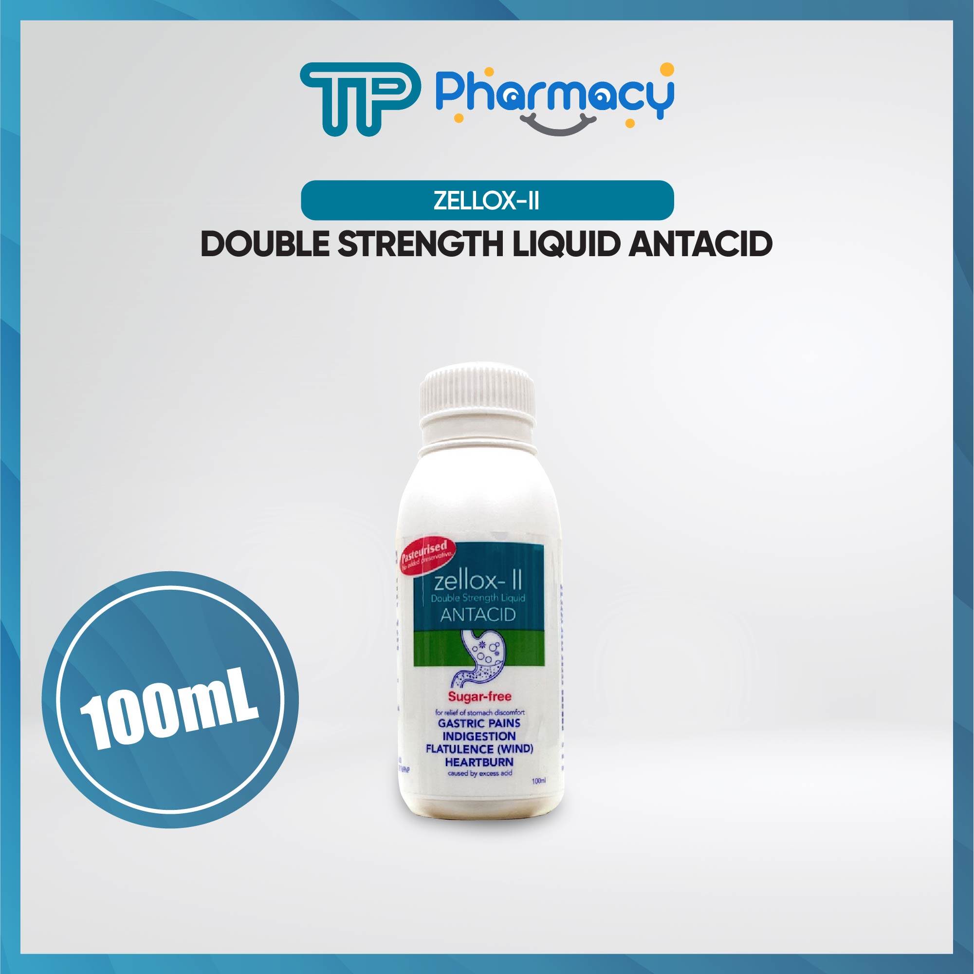 Zellox II Double Strength Liquid Antacid 100ML | Lazada