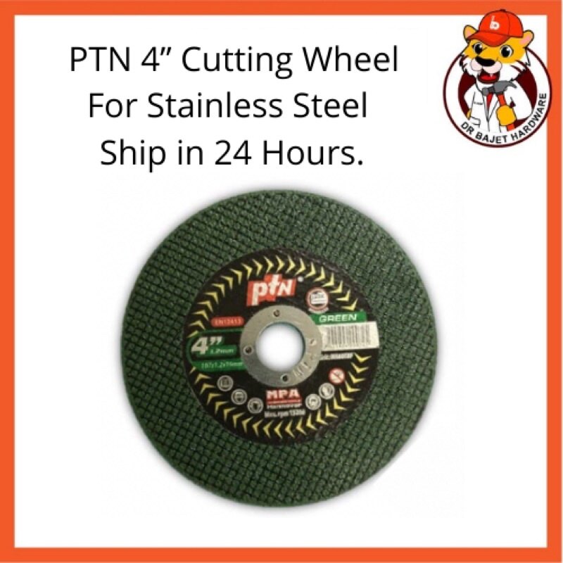 PTN 4" Green Stainless Steel Cutting Disc Wheel | Lazada