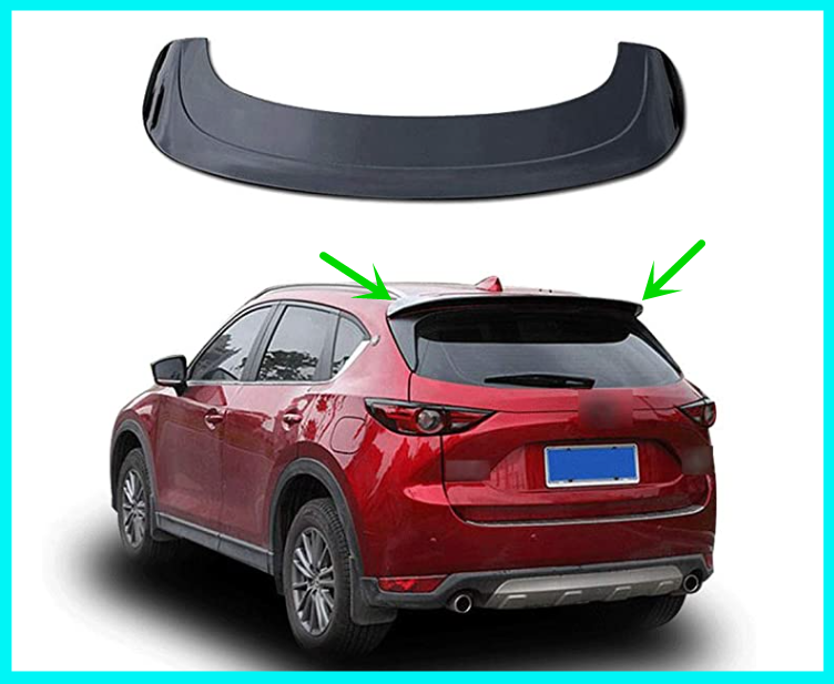 Mazda CX5 CX-5 2017-2022 ABS Rear Roof Spoiler With Paint (Gloss Black ...