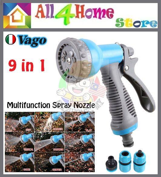(TOTAL Tools / VAGO )9 in 1 Pattern Multifunction Hose Nozzle Sprayer ...