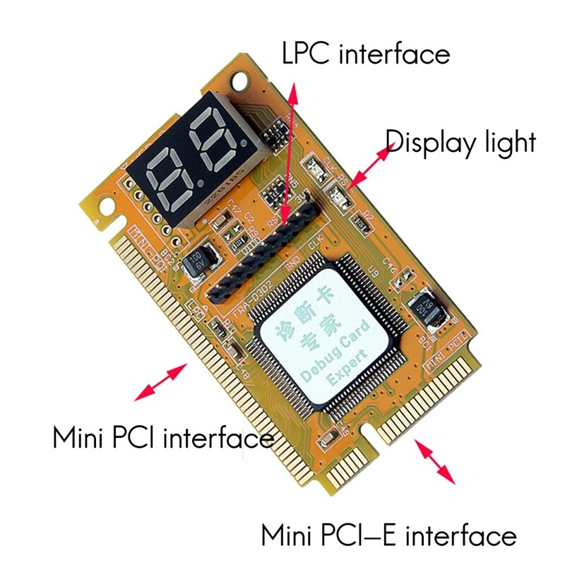 Multifunction 3 in 1 Debug Card Expert Mini PCI PCI-E LPC PC Laptop ...