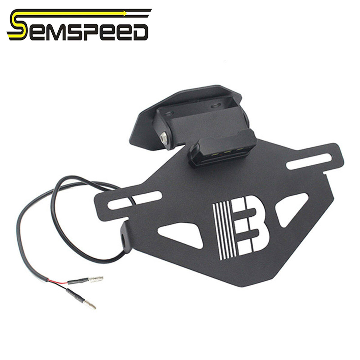 SEMSPEED Motorcycle Rear License Plate Fender Tail Tidy Bracket Holder ...