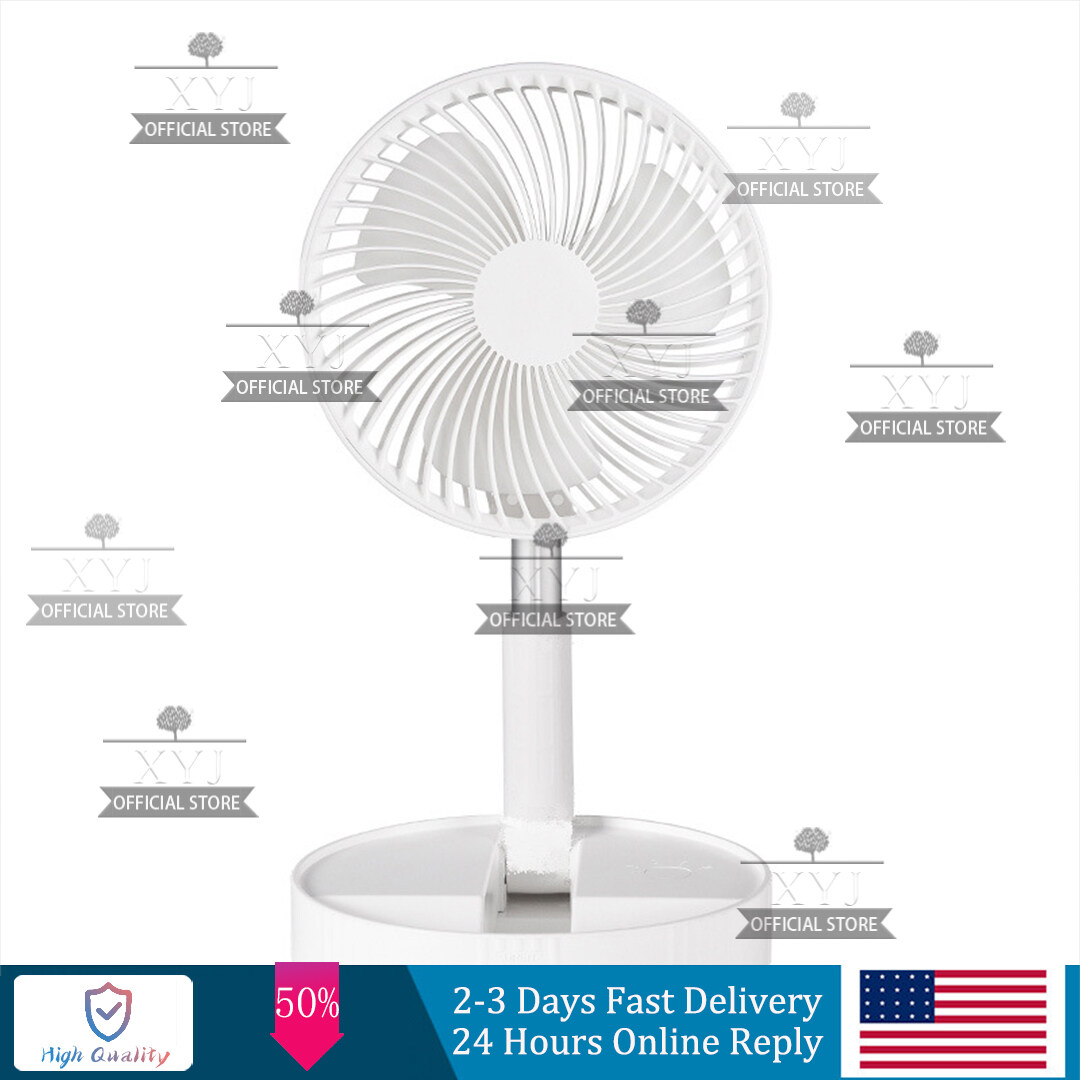 Camping USB Fan Table Floor Folding Shrinking Fan Air Circulation Fan ...