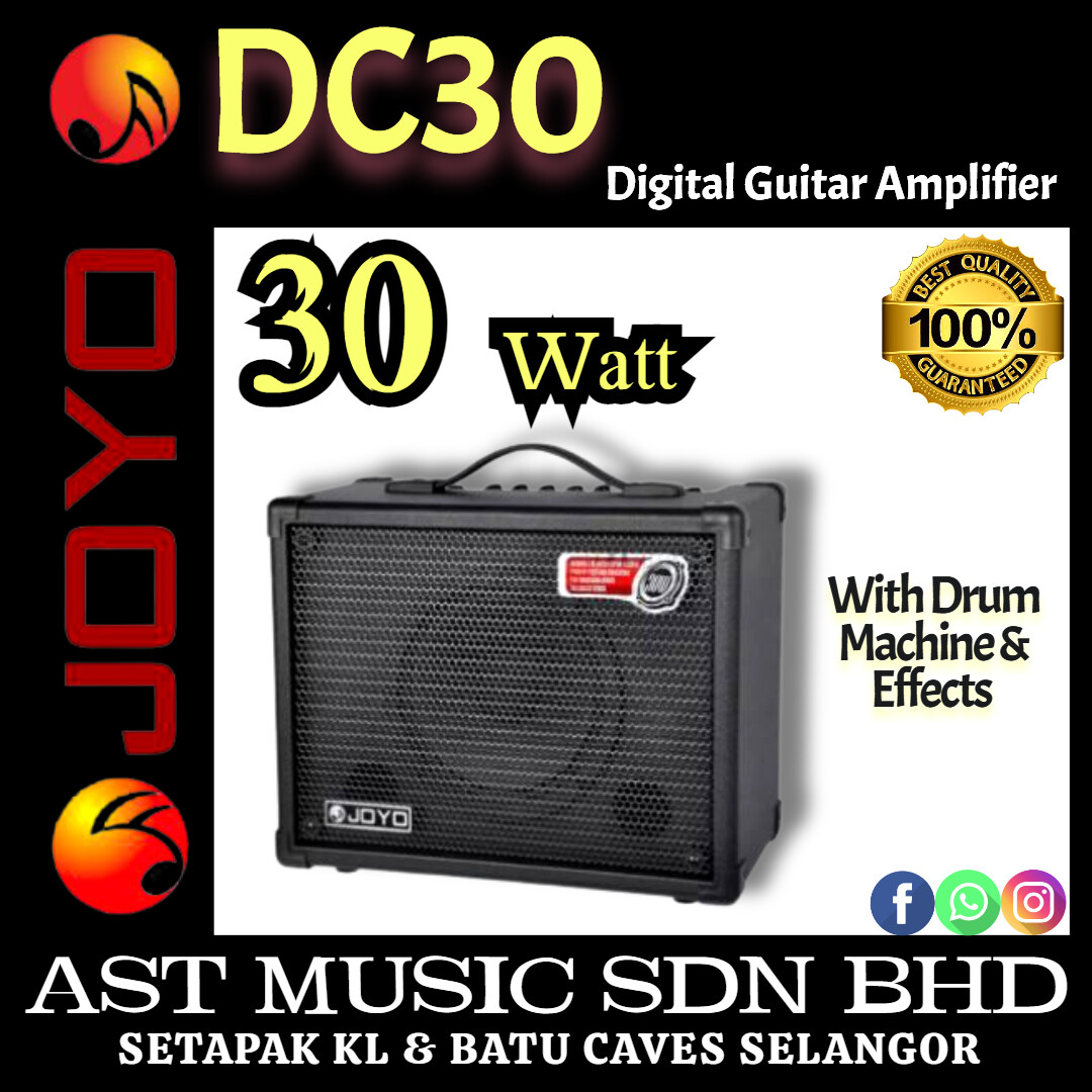 Joyo DC-30 30W Digital Guitar Amplifier With Drum Machine and Effects ...