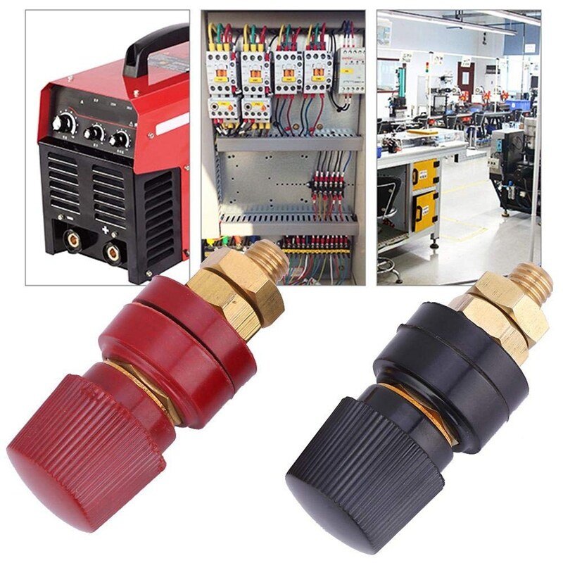 2Pcs Terminal Binding Post, 555 Type Brass Pillar Terminal Block M8 ...