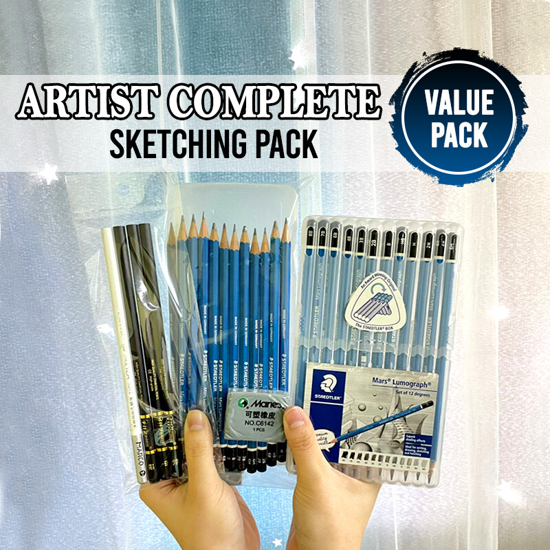 Staedtler Mars Lumograph Artist Complete Venice Sketching Pencil Set ...