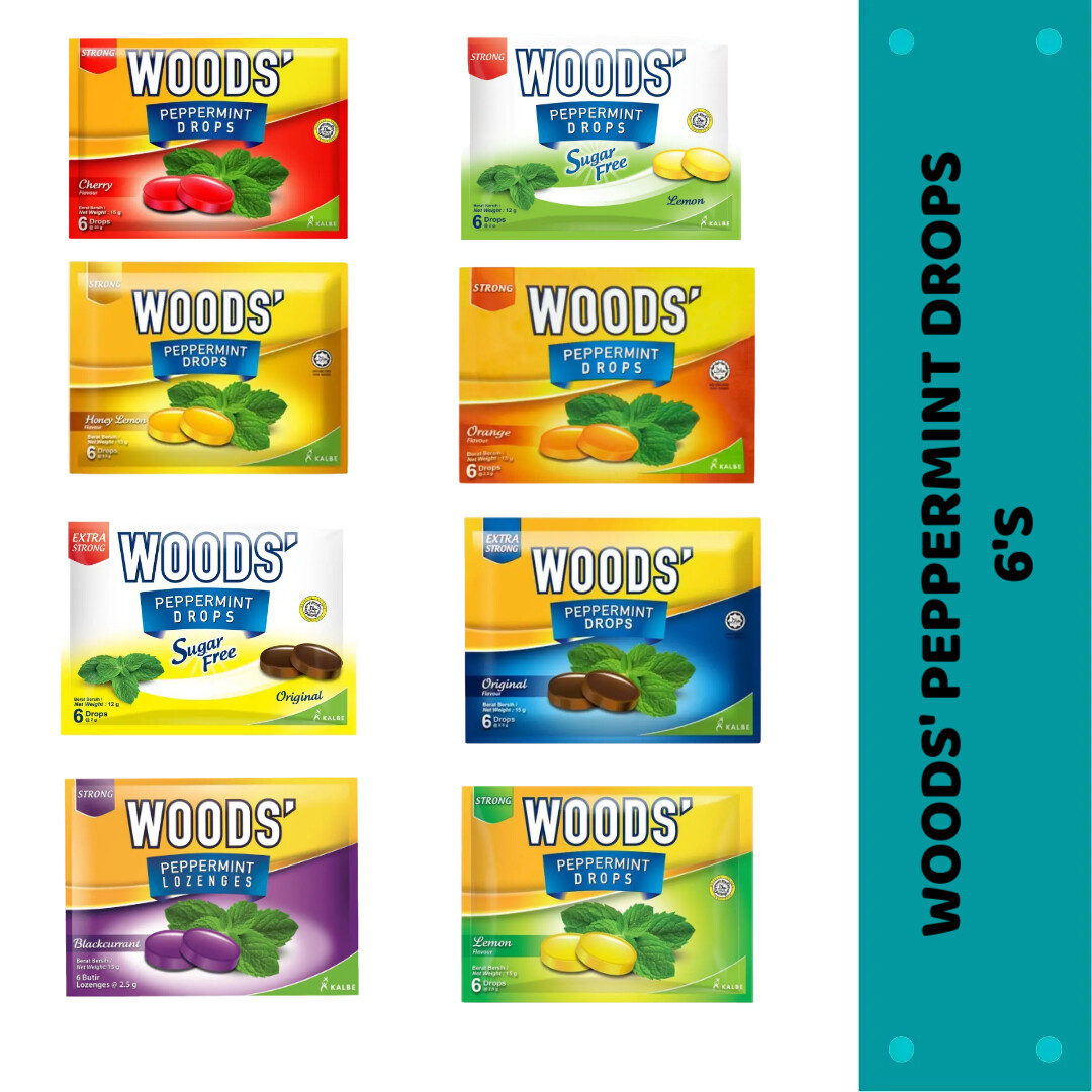 WOODS' PEPPERMINT DROP LOZENGES 6'S | Lazada