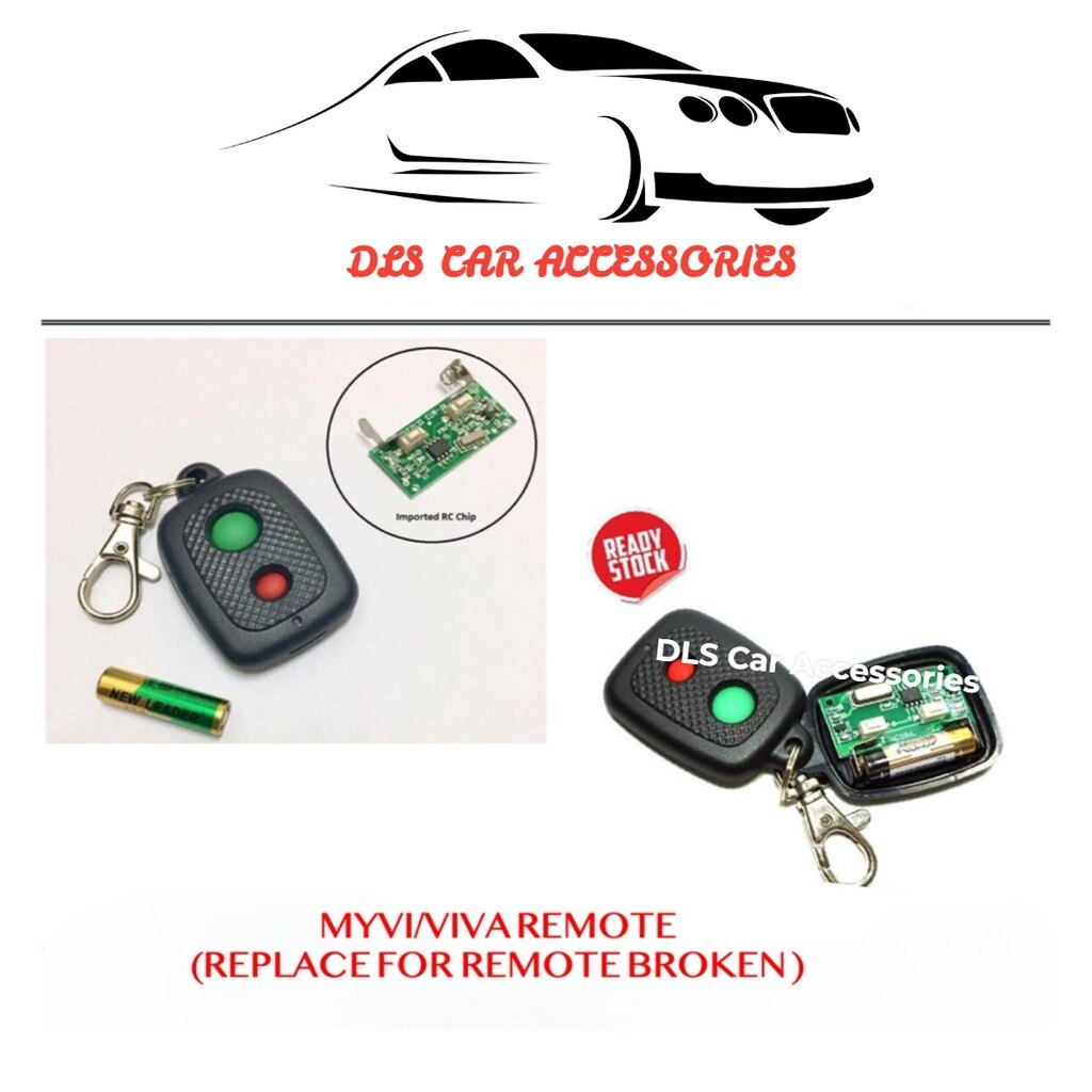 PERODUA REMOTE ALARM +CHIP+BATTERY Perodua Myvi Kancil Kelisa Kenari ...