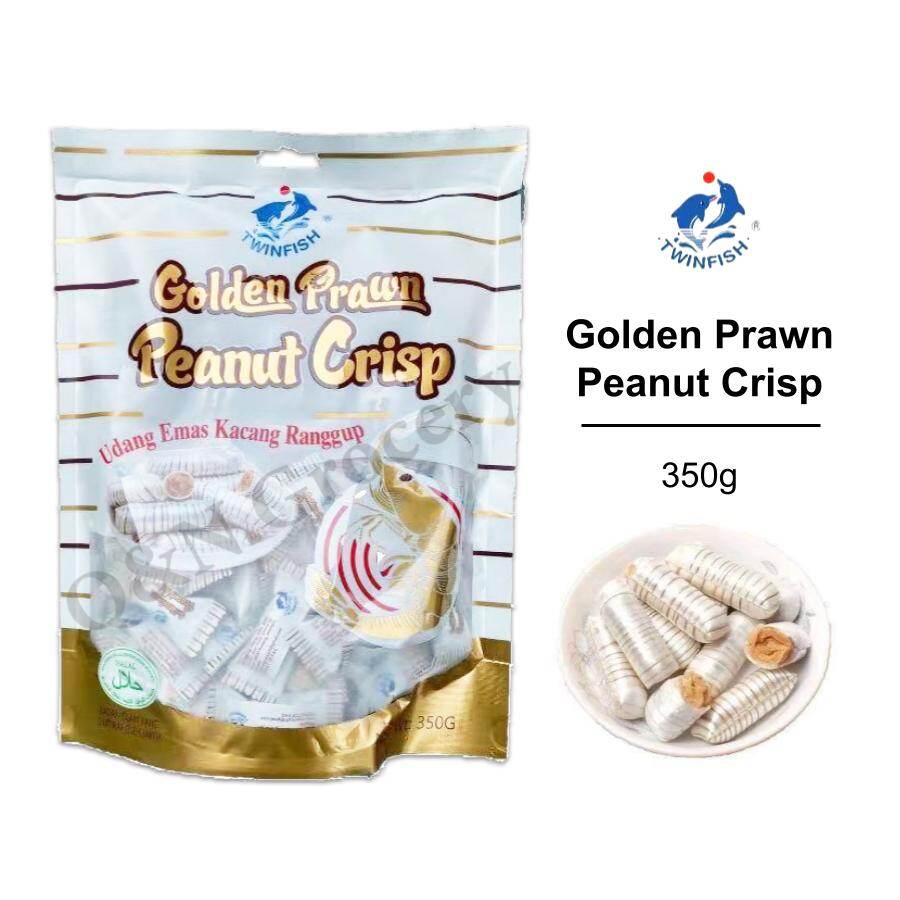 Twinfish Golden Prawn Peanut Crisps Candy 350g (Halal) | Lazada