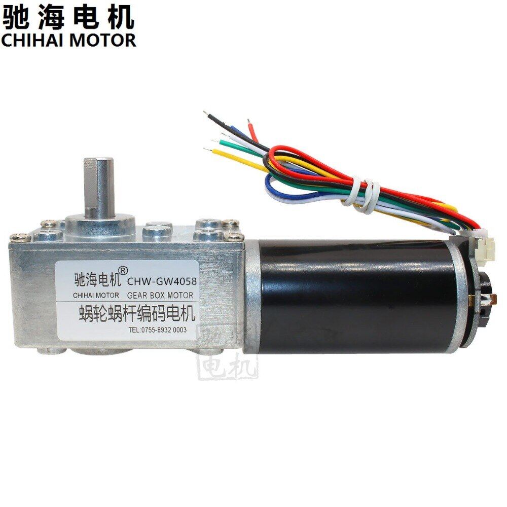 ChiHai Motor CHW-GW4058-3162 Hall Encoderล้อหนอนและWorm Reduction ...