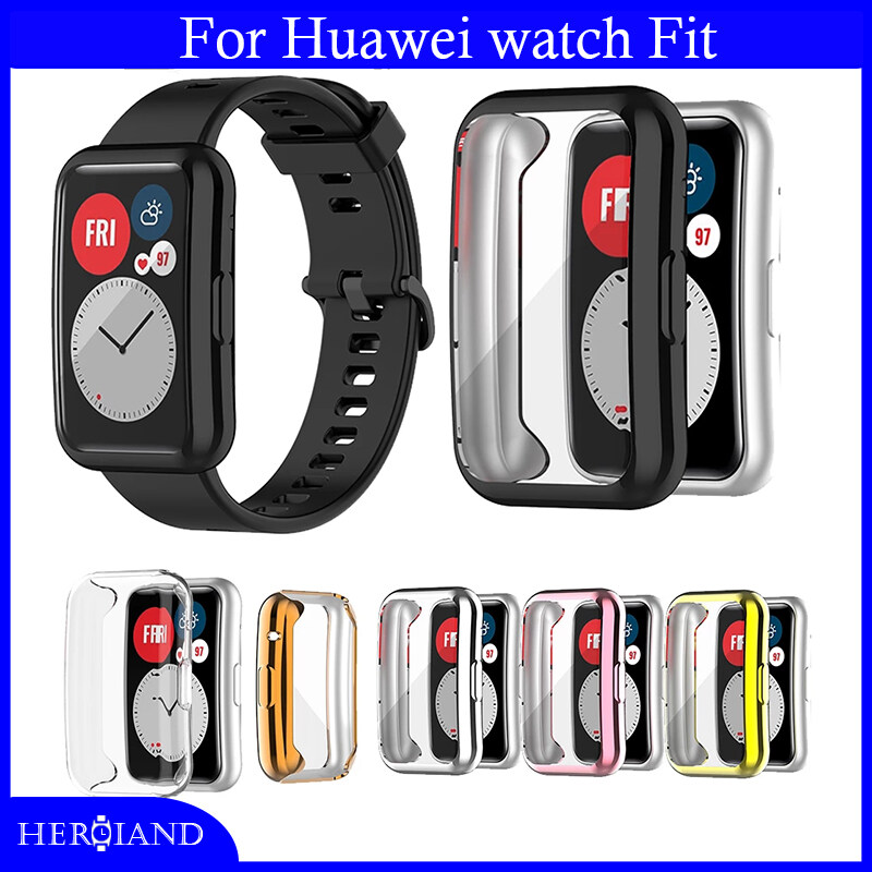 เคสป้องกัน Tpu สำหรับนาฬิกา Huawei Fit เคสป้องกันหน้าจอเคสกันกระแทกชุบ