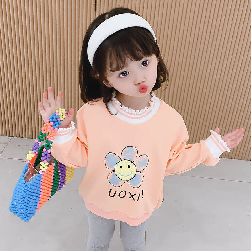 IP Girls 'เสื้อกันหนาวเสื้อผ้าเด็กใหม่แขนยาวหลวมเสื้อเด็กสไตล์ตะวันตก ...