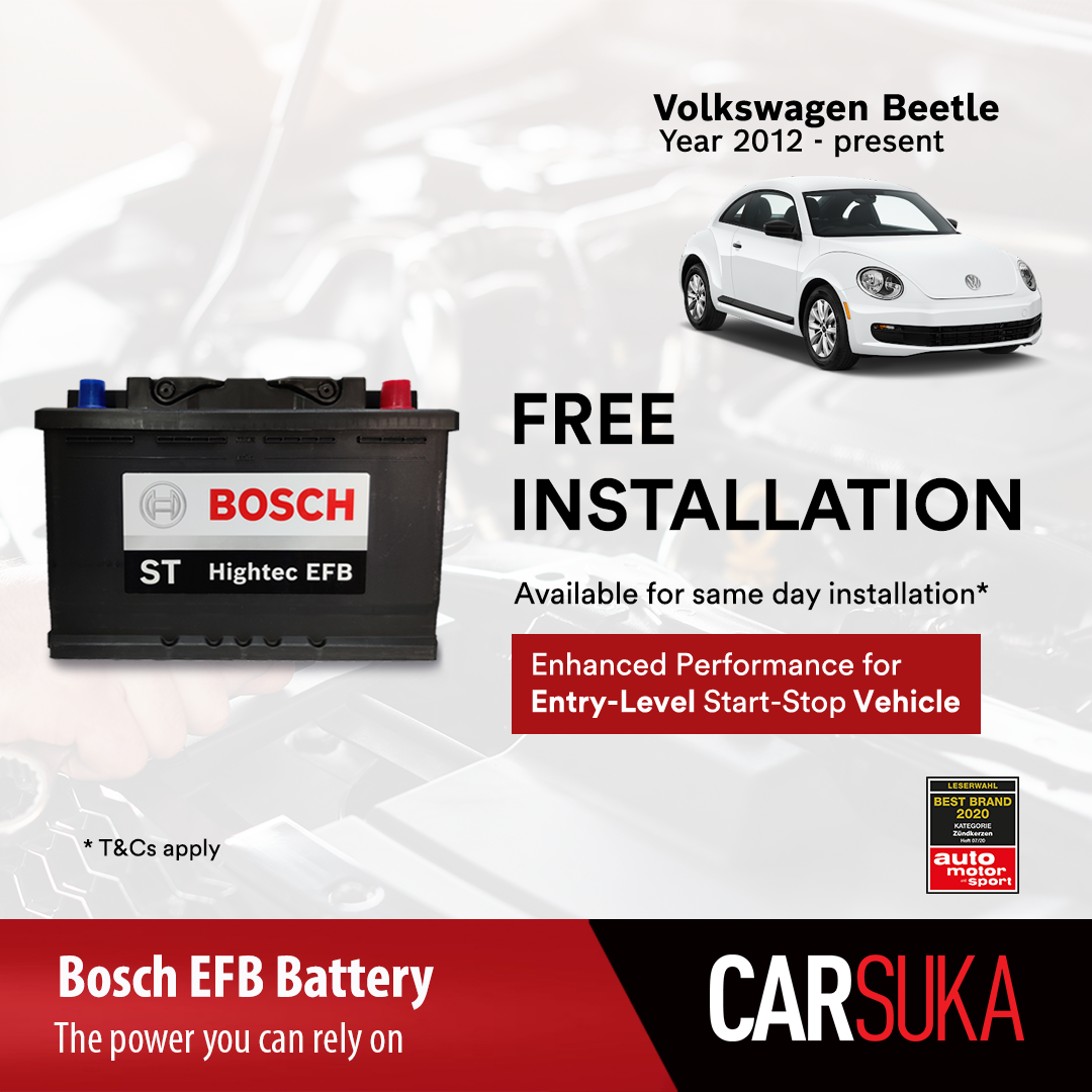 Bosch EFB Battery LN3 / DIN70 for Volkswagen Beetle (12-months warranty ...