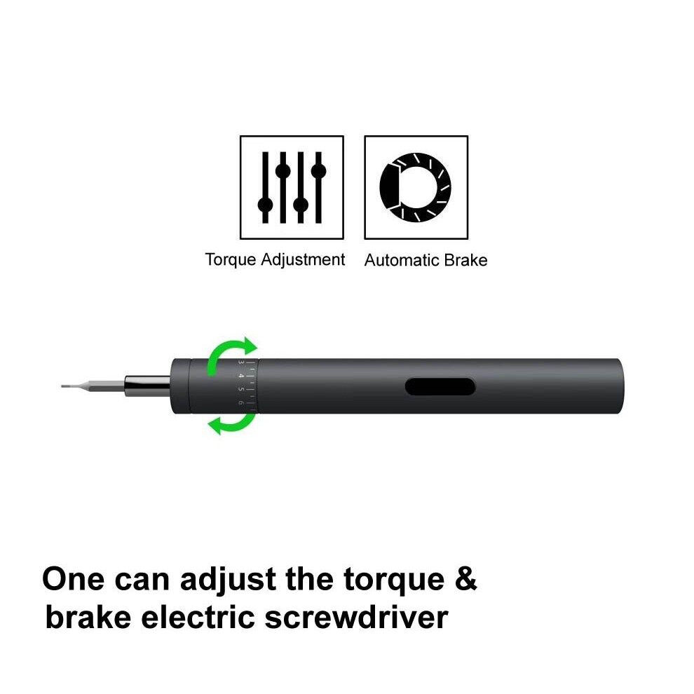 Mini Electric Screwdriver, POWERGIANT Small Adjustable Torque Cordless ...