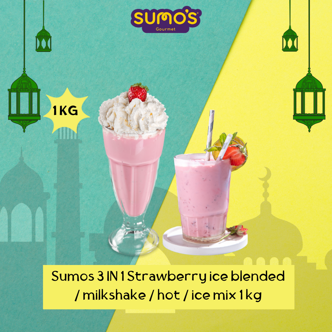 Sumo's STRAWBERRY Ice Blended Mix Powder 1kg HALAL | Lazada